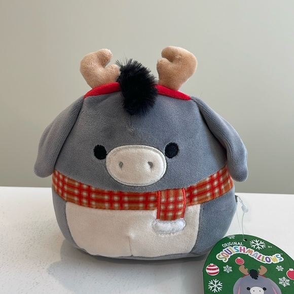 Squishmallows | Other | Nwt 5 Jason The Donkey With Reindeer Ears ...